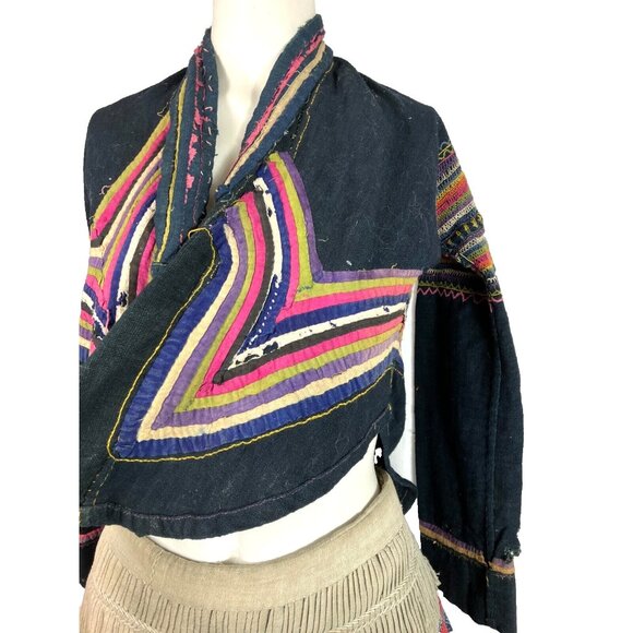 Dresses | Vintage Antique 3 Pc Laos Thai Hmong Miao Embroidered Pleated ...